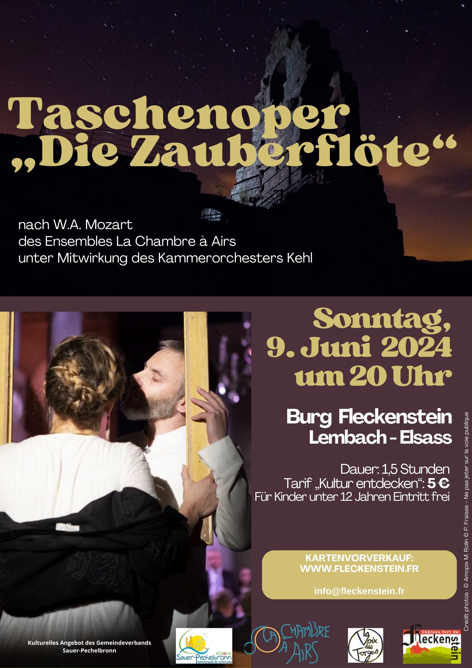 affiche opéra DE - Château de Fleckenstein